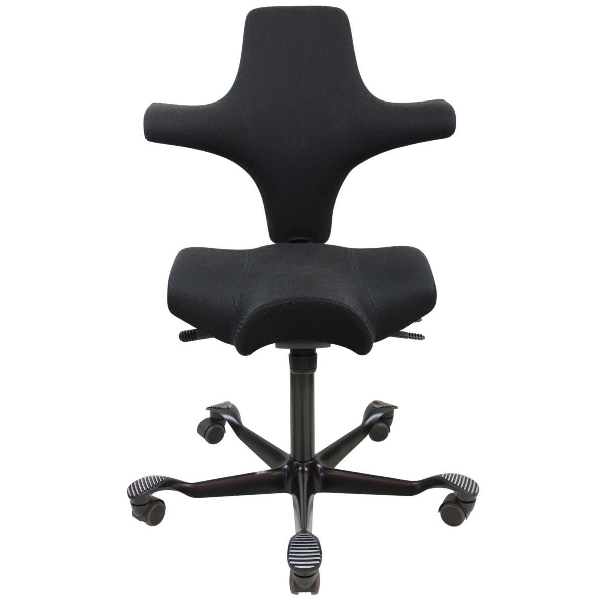 HÅG Capisco 8106 kontorstol, sort select stof, nye bløde hjul. | DBA