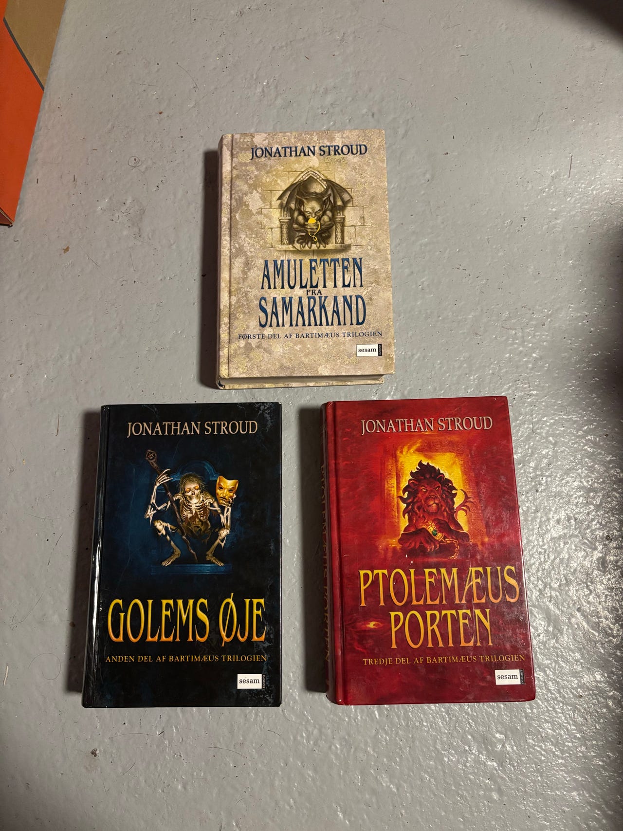 Jonathan Stroud Amuletten Samarkand, Golems Øje, Ptolemeus Porten bøger ...