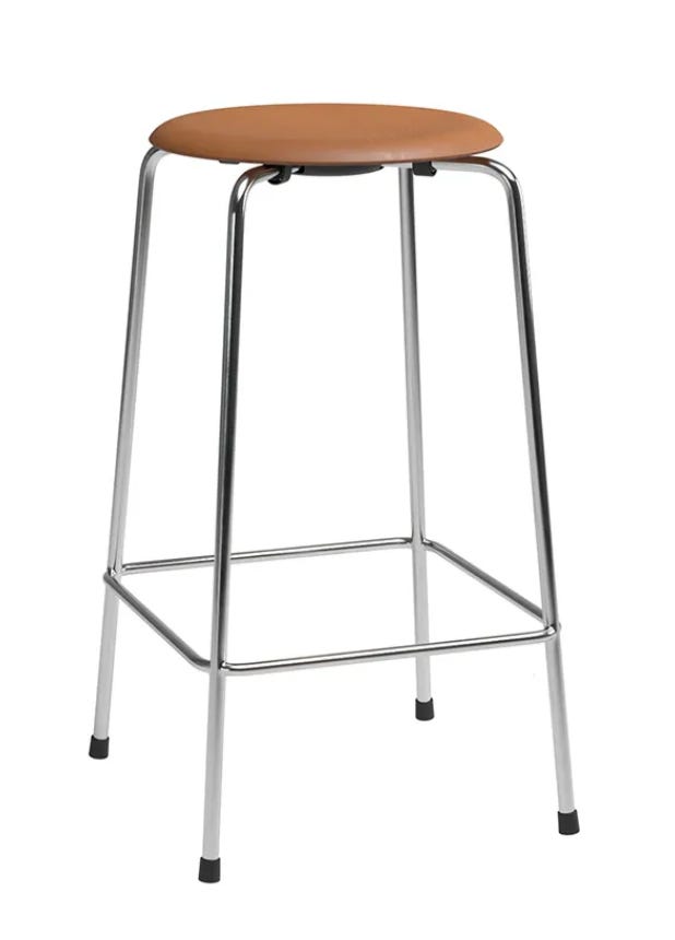 Fritz Hansen Dot high i krom / læder | DBA