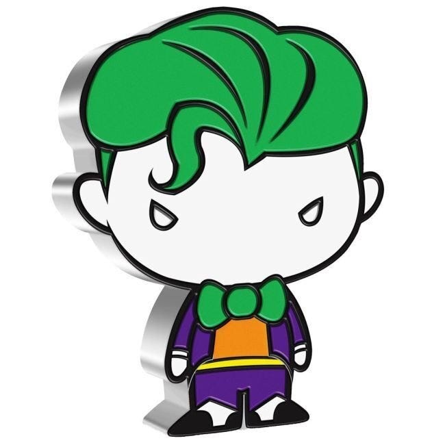 Niue. 2 Dollars 2020 1 oz $2 NZD Niue Silver DC Comics Joker Chibi Coin ...