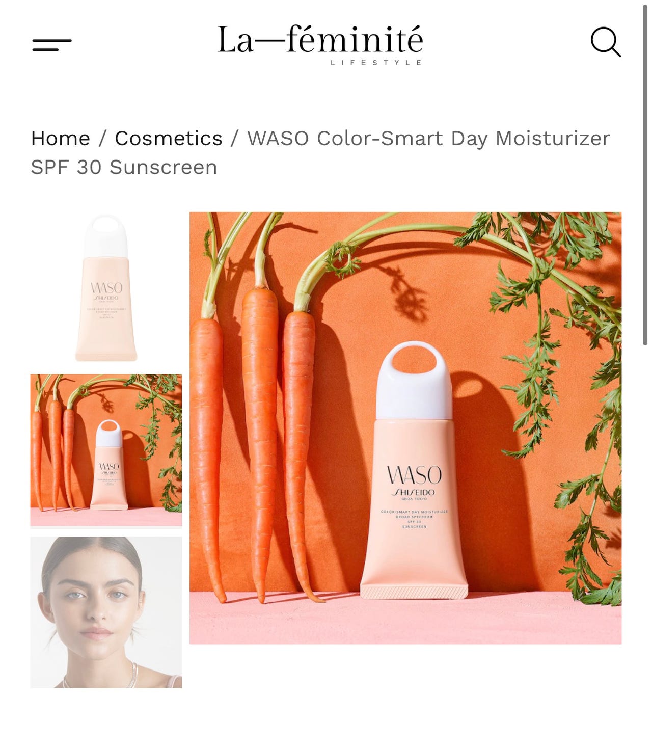 Shiseido WASO Color-Smart Day SPF 30 solcreme 50 ml | DBA