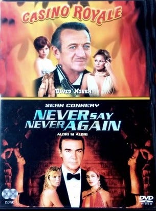 Casino Royale & Never say never again, Dobbelt DVD | DBA