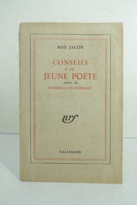 Max Jacob - Conseils à un jeune poète suivis de Conseils à un étudiant ...