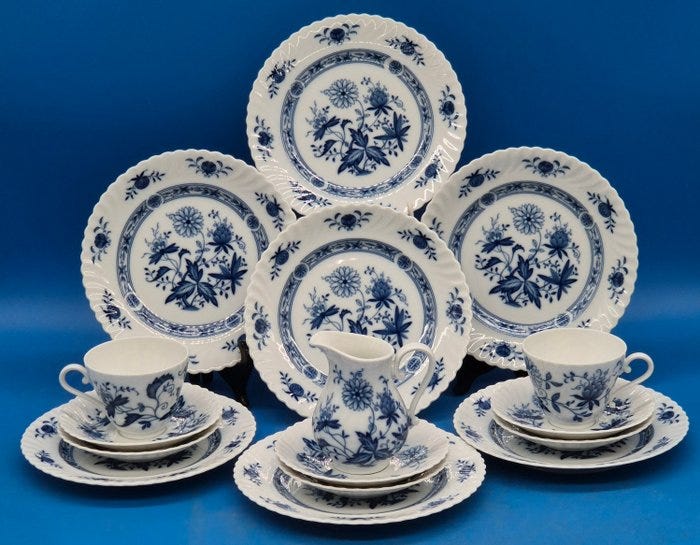 Kaffesæt - AK Kaiser – Versailles – Echt Kobalt – Porzellan - Porcelæn ...