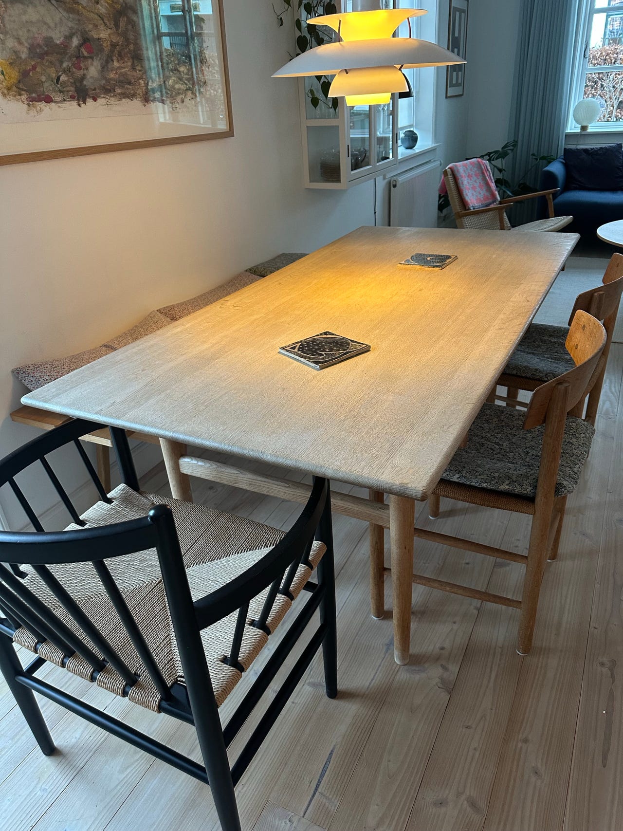 Hans Wegner / Andreas Tuck spisebord i eg | DBA