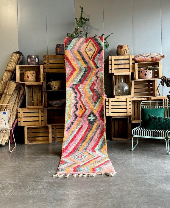 Berber-gang tæppe Boujad ny - Tæppe - 315 cm - 70 cm | DBA