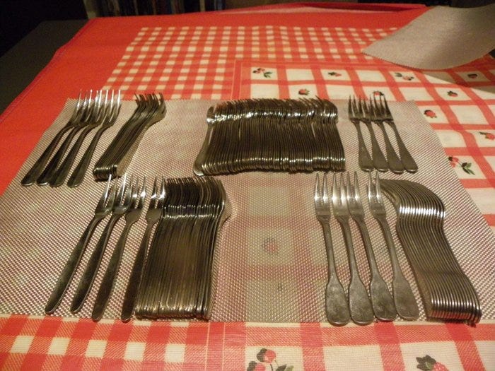 Middagsservice - Onyks - Snegle (aperitif) gafler | DBA