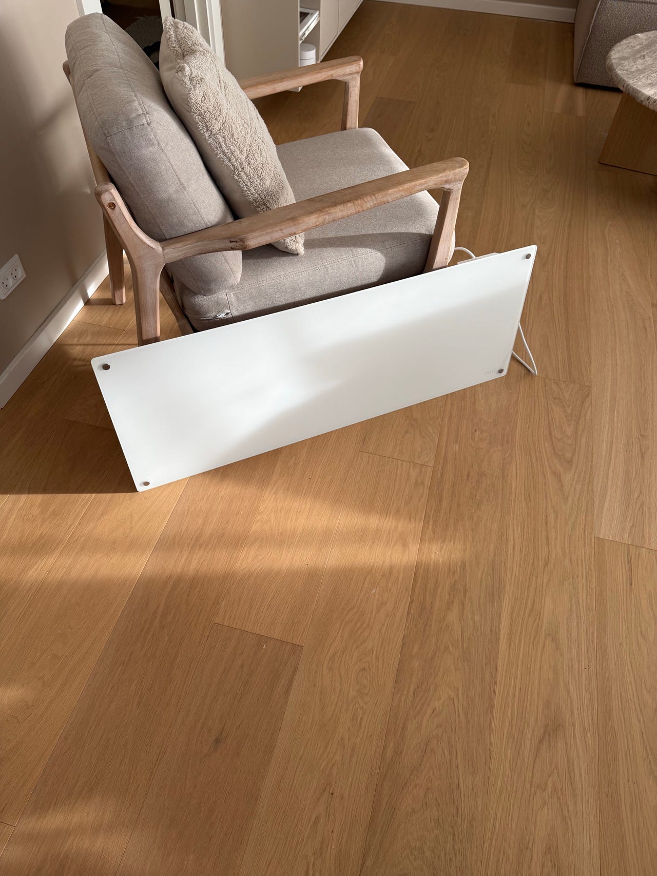 Mill Invisible & Glass WiFi panelvarmer 1300W | DBA