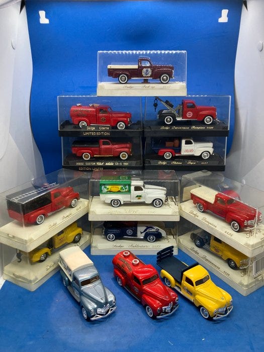 Solido 1:43 - Modelbil (15) - Dodge pickup / camions miniatures | DBA