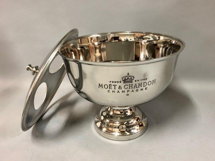 Champagne køler - Moët & Chandon Tribute - Nickelbelagt | DBA