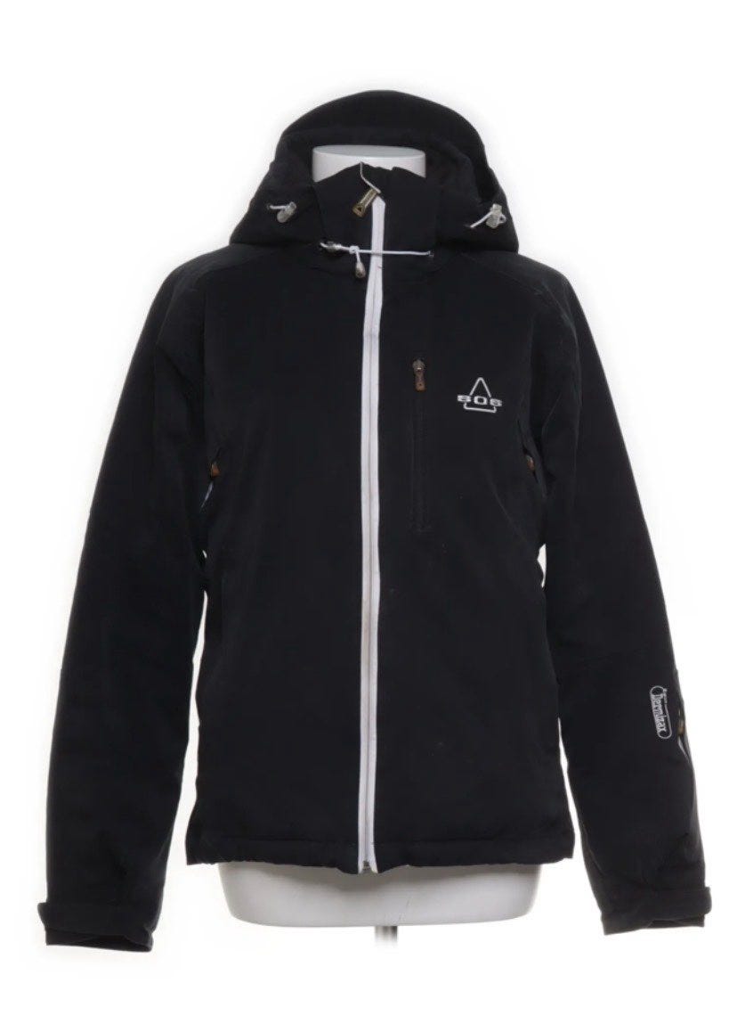 SOS Sportswear Softshell Jakke Sort Str 38 | DBA