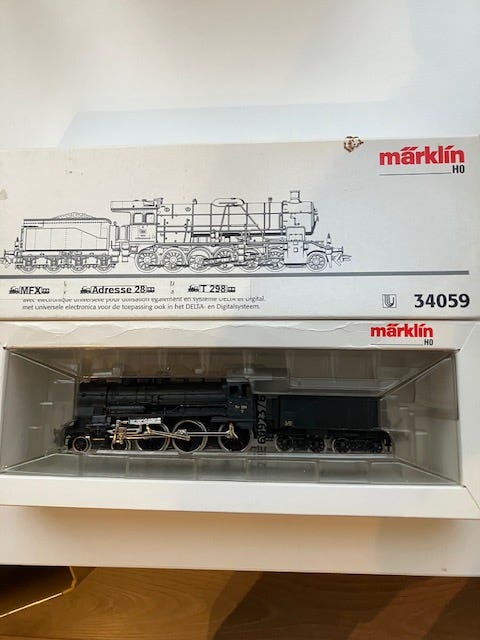 Marklin (34059 ombygget til) DIGITAL DSB T 298 med MFX. adr 28 Let ...