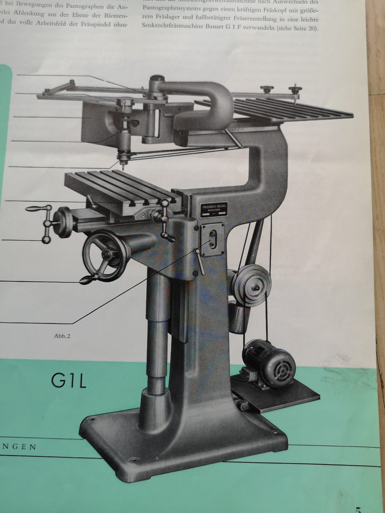 DECKEL Gravørmaskine G1L pantograf | DBA