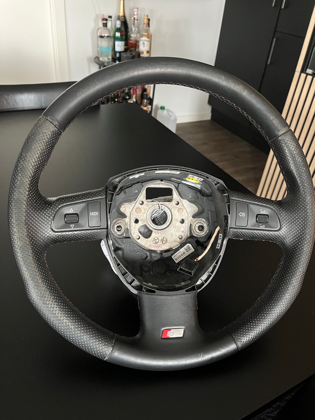 Audi S line rat med multifunktion sort læder | DBA