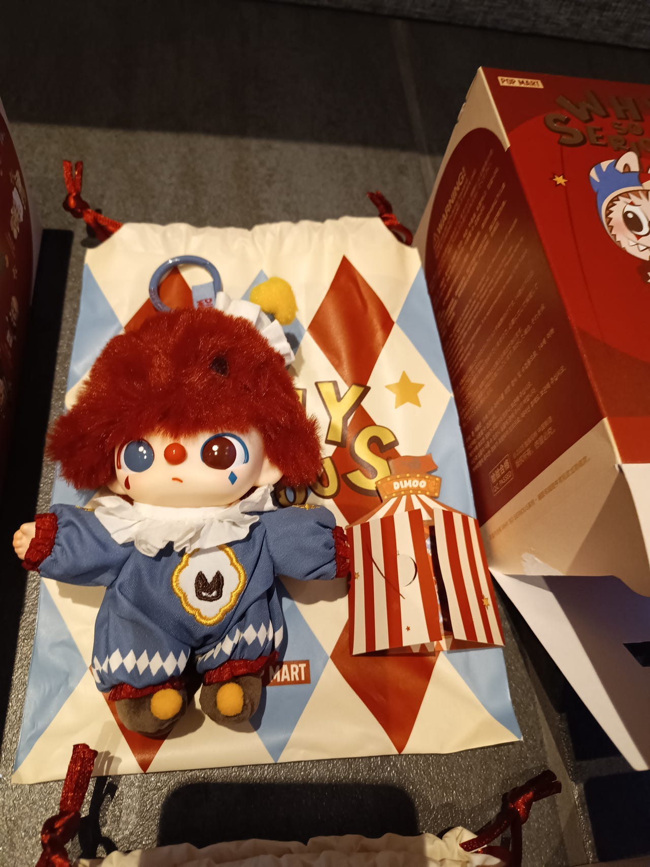 Popmart Why so serious - Dimoo Flame Clown. Ny og åbnet i bunden. | DBA