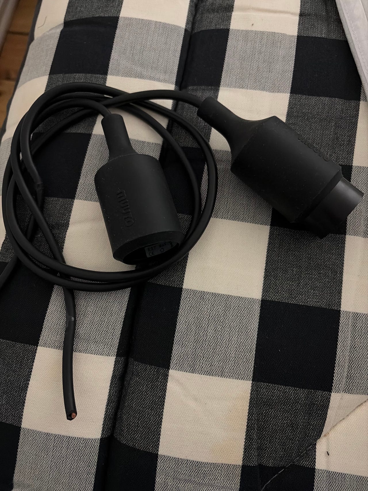 2stk ledning til stor fatning E27 sort Muuto | DBA