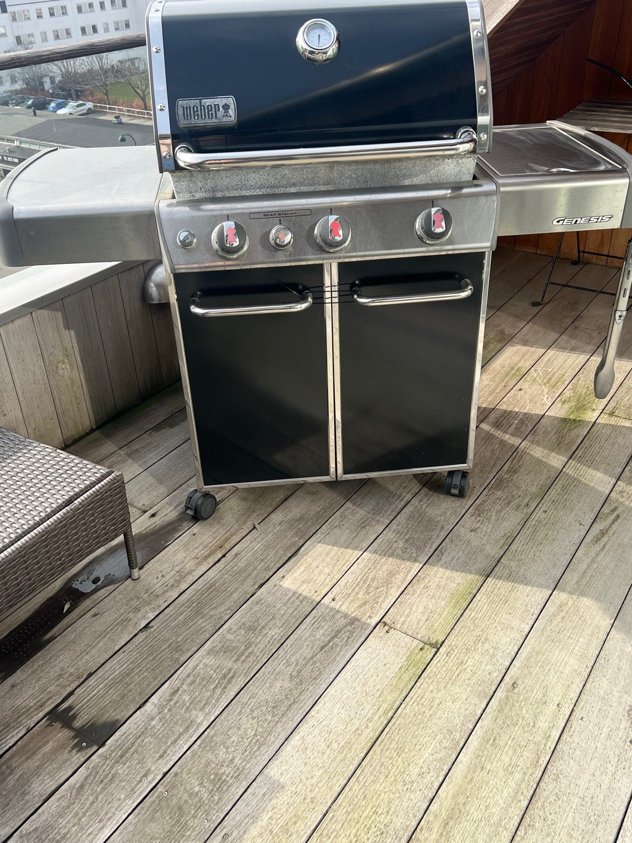 Weber gasgrill rustfri stål sort | DBA