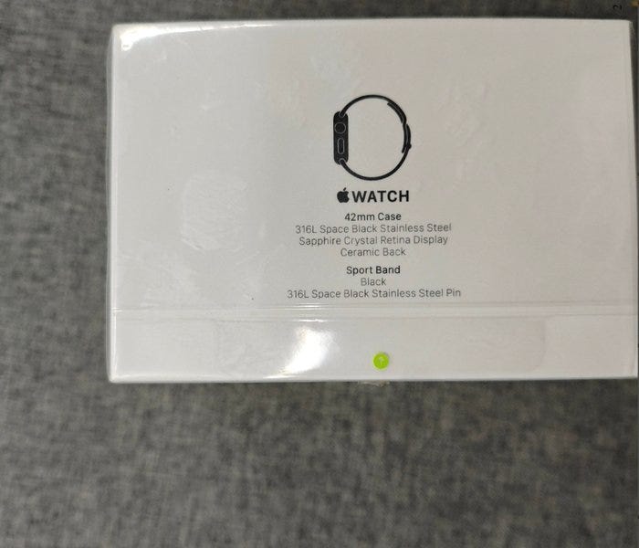 Apple Apple Watch 42mm Space Black Stainless Steel – Sealed (Collector ...