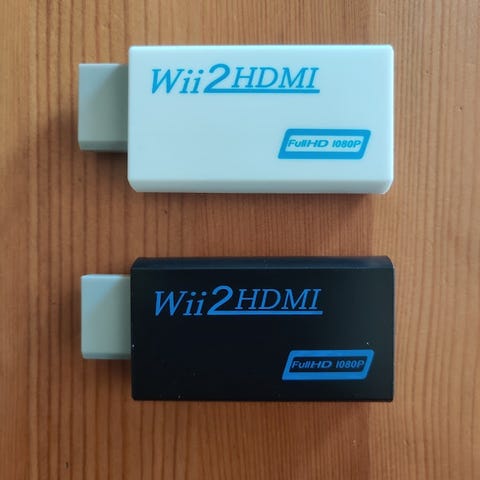 Nintendo Wii, HDMI Converter / adapter (Hvid / Sort) - NY | DBA