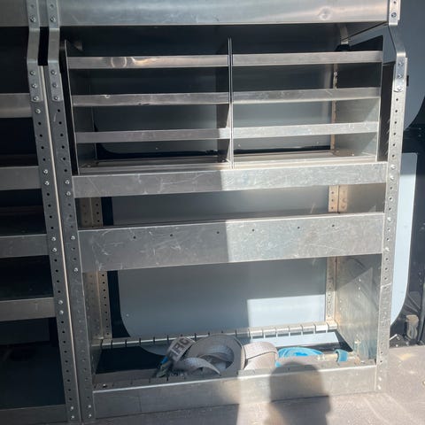 Reol til vare bil Højde 161,5 bredde 42 længde 127 | DBA