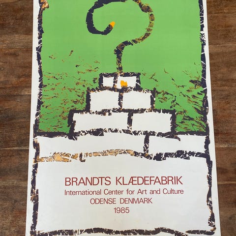 Pierre Soulages - litografisk plakat fra Aarhus Festuge 1982 | DBA