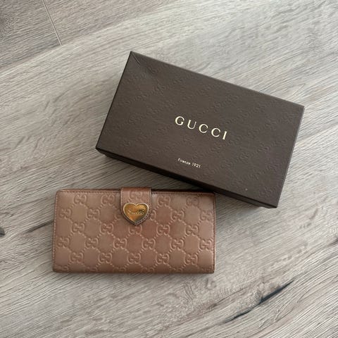 Gucci pung i brun læder til kvinde | DBA