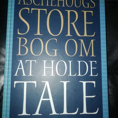 Aschehoug Store bog om at holde tale | DBA