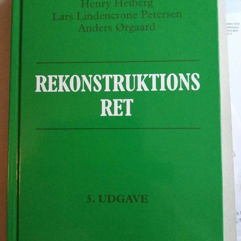 Rekonstruktionsret - Studiebog til cand.merc.aud, Henry Heiberg m.fl ...