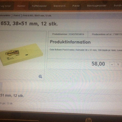 Post-it bord flip over skriveblok | DBA