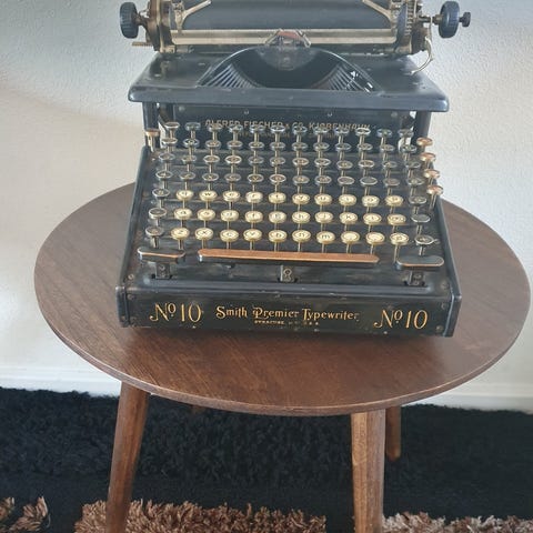 Woodstock Typewriter Co. Vintage Skrivemaskine Sort Metal | DBA