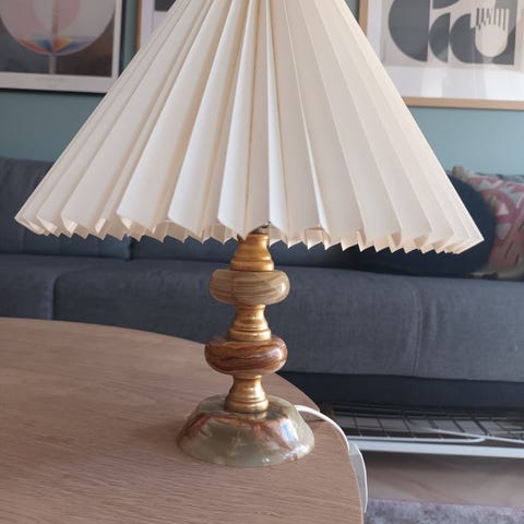 Lille skulptur lampe 1920 Lavet af messing og marmor | DBA