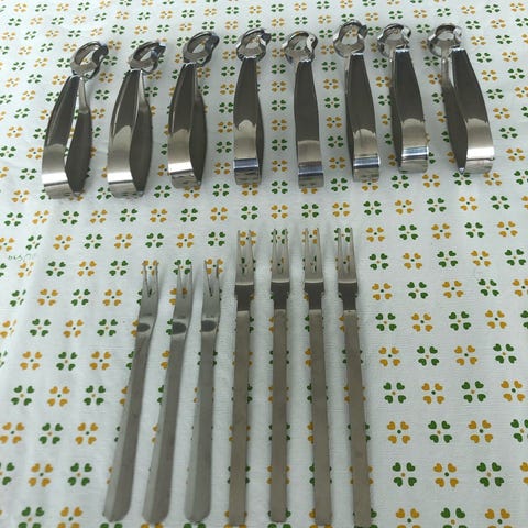 Middagsservice - Onyks - Snegle (aperitif) gafler | DBA