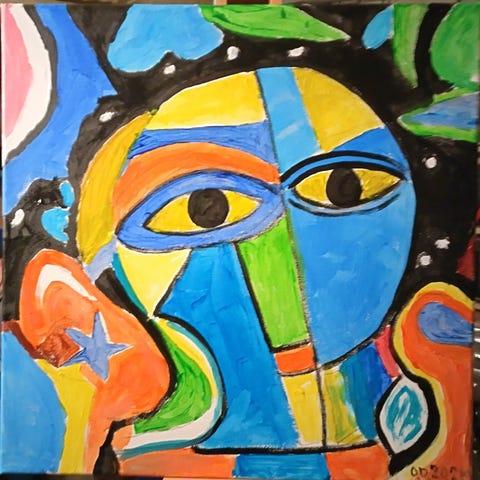 Abstrakt Akryl maleri | DBA