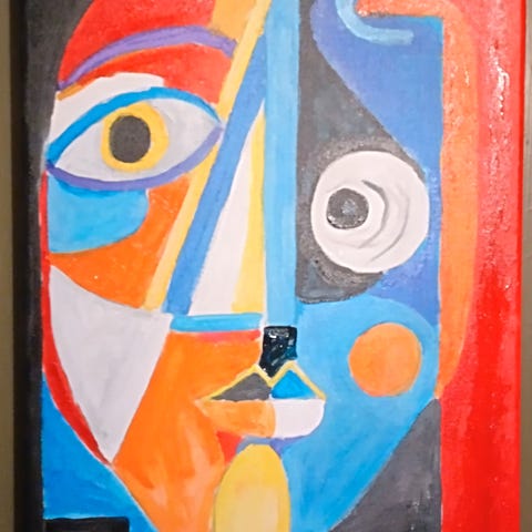 Abstrakt Akryl maleri | DBA