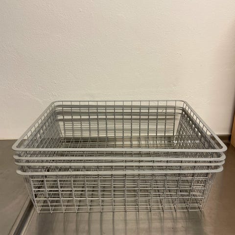 Elfa Mini kurvesystem i hvid 4 trådkurve H74 x B45 cm | DBA