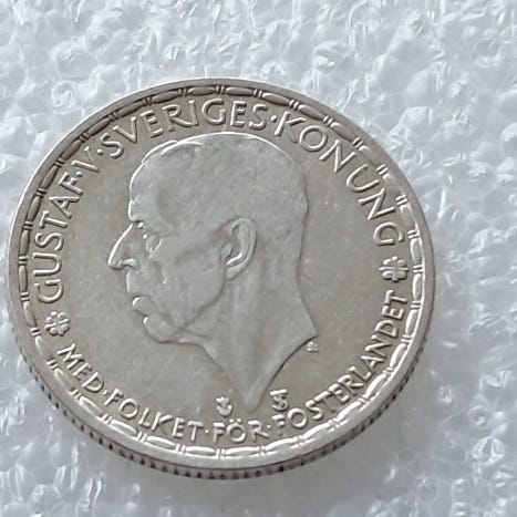 SVERIGE - 1 SØLV KRONE - 1968 | DBA