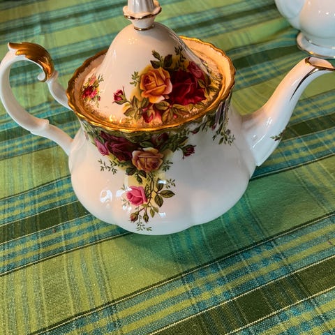 Taartbord - Royal Albert - Lysestage - Porcelæn, Guld - Land & Jule ...