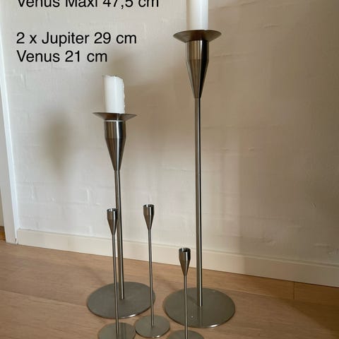 Piet Hein Maxi Lysestager - Jupiter og Venus | DBA