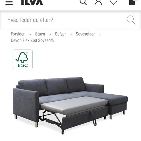Sovesofa fra Ilva | DBA