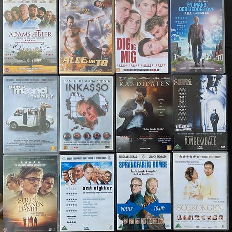 Samling med 8 danske comedy DVD film uden covers | DBA
