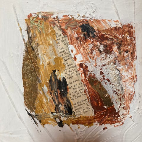 Moderne Abstrakt Kunst Maleri Sæt i Træramme | DBA