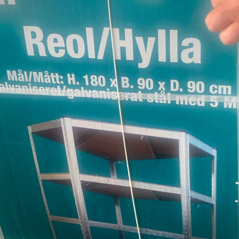 Rockfort sort reol i metal | DBA