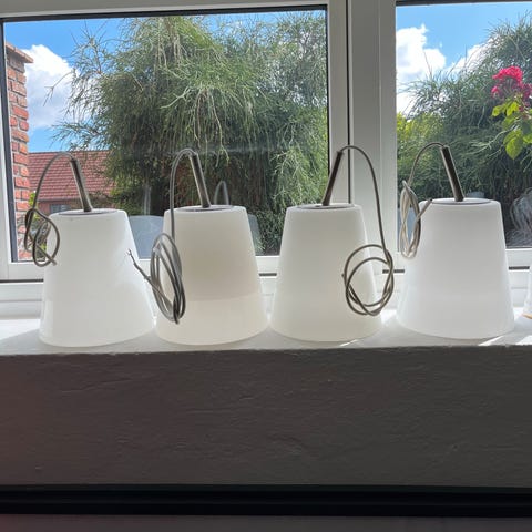 Ikea Pendel Glas/messing x 3 | DBA