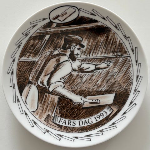 Fars dag 1991 - Jæger - Ege Porcelæn / Egemose Decoration | DBA