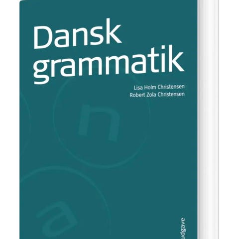Dansk grammatik Sprog og ordbøger Bog | DBA