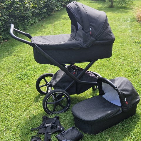 Odder Vida Lux barnevogn med pusletaske | DBA
