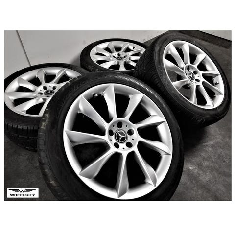 5x112 17" ET52,5 nav 66,6ø Mercedes fælge inkl.TPMS | DBA