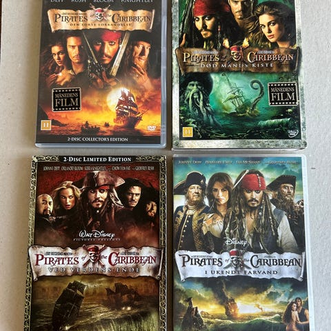 Pirates of the Caribbean Four-Movie Collection DVD Box Set | DBA
