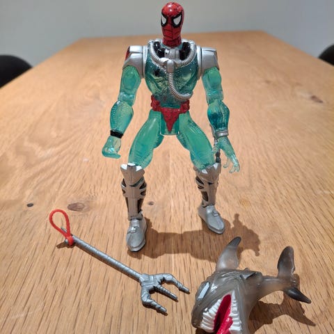 Shark Trap Spider-Man - Spider-Man the Animated Series (1996 Toy Biz) | DBA