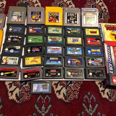 Mario, Banjo kazooie, Dragonball 2, spongebob, Kirby, Gameboy Advance | DBA